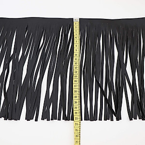 2 Yards Double Side Leather Fringe Trim Brazil Tassel Fringe DIY Clothes Handbad Leather Fringe 23cm 9 inch Wide