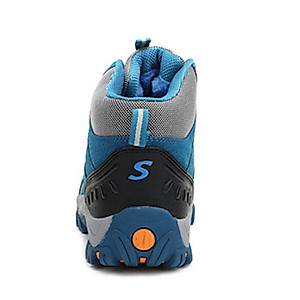 Women's Waterproof Hiking Boots Outdoor Running Trail Hiker High-top Non-Slip Casual Climbing Shoes Blue