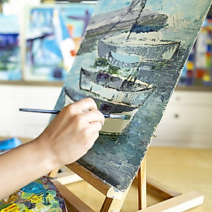 GOTIDEAL Bulk Canvases for Painting, 11x14 inch Value Pack of 20, Gesso Primed White Blank Canvas Boards - 100% Cotton Art Supplies Canvas Panel for Acrylic Paint, Pouring, Oil Paint, Gouache