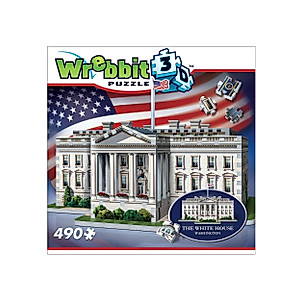 WREBBIT 3D The White House - 3D Jigsaw Puzzle (490 pieces) (W3D-1007)