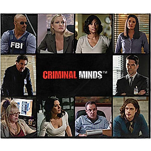INTIMO Criminal Minds Cast TV Series Super Soft Plush Fleece Throw Blanket 50" x 60" (127cm x152cm)