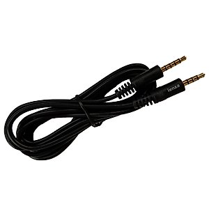 ienza Replacement AstroA40 A40 A10 2.0M Audio Talkback Cable, Supports Both Mic Microphone and Headphone Functions (No Mute Button) for Xbox One, PlayStation 4 PS4, Smartphone and MixAmp