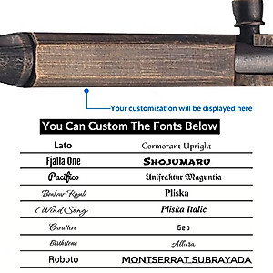 Personalized Gun Bolt Action Pen Gift Set,Free Engraved Brass Ballpoint Pen with 2 Refills,Office Decor Pen,Custom Gift for Husband,Father,Boyfriend,Grandfather,Brothers (Style 1 - Black)