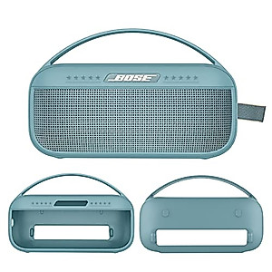 JCHPINE Silicone Cover Case for Bose SoundLink Flex Bluetooth Portable Speaker, Protective Skin Sleeve for Bose SoundLink Flex Speaker Accessories (Only Silicone Case) (Stone Blue)