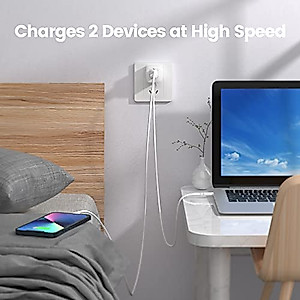 USB C Charger-Plugs for iPhone Charger,KOOPAO 33W Dual Port Charger Blocks Support PD Charge QC Charge Compatible with iPhone 13/Samsung S21/S20/Google Pixel 6/5 ect