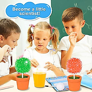 Crystal Flower Growing Science Kit,Easter Gifts for Kids Ages 6-12, STEM Projects Experiments Toys & Crafts Gifts for Girls Boys 7 8 9 10 11 Years Old