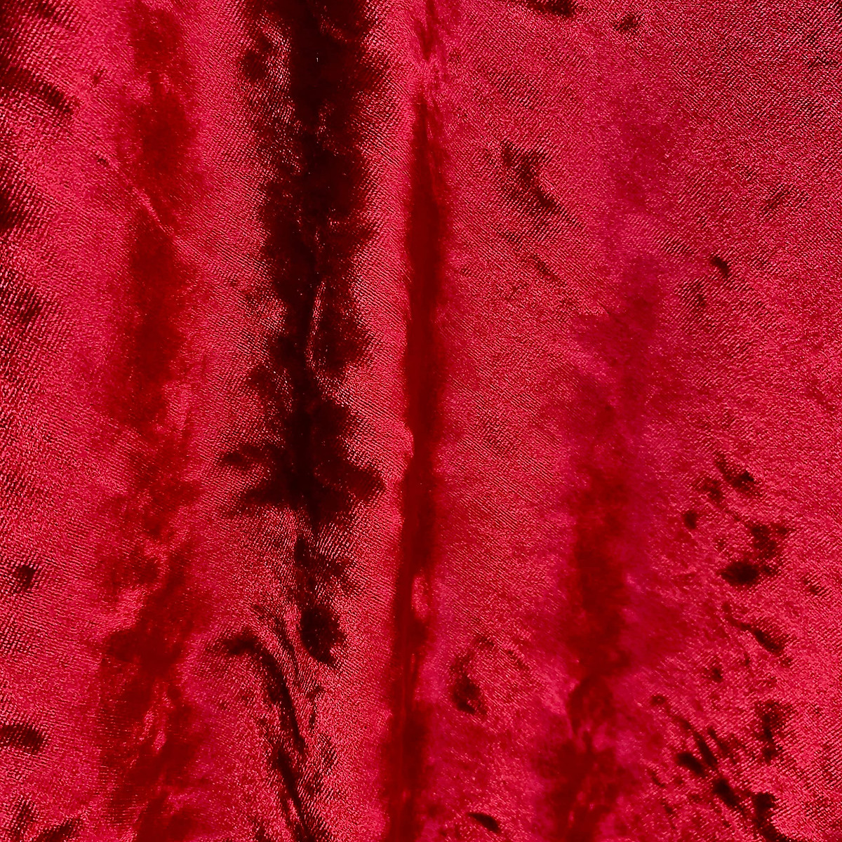 Samantha RED Polyester Stretch Crushed Velvet Fabric by The Yard for Bows, Topknot. Headwraps, Scrunchies, Clothes, Costumes, Crafts