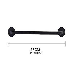 Magnetic Towel Holder Towel Rack Adjustable Towel Bar for Bathroom Wall Mounted Towel Holder Bathroom Towel Rod Towel Holder Dishwasher Towel Holder Sink Laundry Washing Machine Towel Bar Black Towel