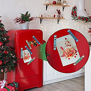 60 Pieces Christmas Magnetic Bookmarks Cute Cartoon Santa Snowman Reindeer Pattern Bookmarks Magnet Page Marker Xmas Page Clip for Kids Adults School Christmas Holidays Party Present Supplies