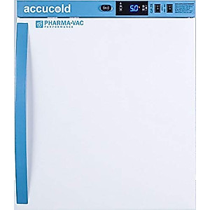 Accucold 1 cu ft Countertop Pharma-Vac Medical Refrigerator w/Solid Door - Temperature Alarm, 115v