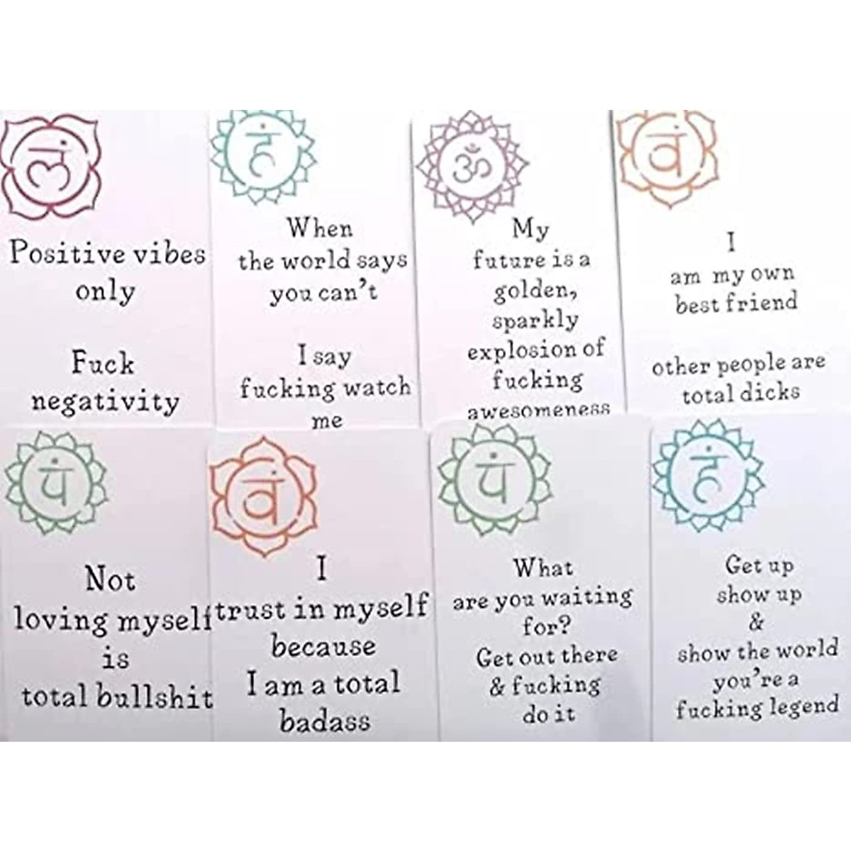 16pcs Funny Affirmation Card Gift - Positivity Affirmation Cards | Daily Affirmation Cards Motivational Phrase | Affirmation Cards Set | Positive Affirmations Cards | Birthday Cards for self Friends