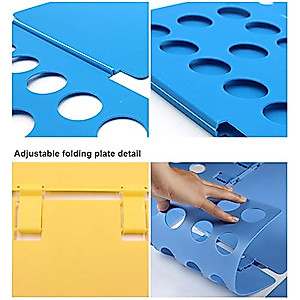 Fuhlen T Shirt Folder Board,Small Tshirt Folder Clothes Folder,Durable Plastic Laundry Shirt Folding Board Clothes Folding Board Flipfold for Kid Fast and Easy Fold Shirt Dress Pants Towels (Black)