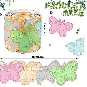 68.9 Feet Bulletin Board Border Fall Maple Leaves Pumpkin Snowflake Candy Cane Gingerbread Man Border Trim for Thanksgiving Halloween Christmas Winter Classroom Bulletin Boards Decor(Fresh)