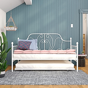 DHP Lucie Metal Twin Size Frame, Black Daybed