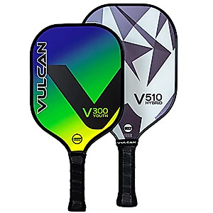 Vulcan | V300 Youth Pickleball Paddle | Polypropylene Core - Fiberglass Surface | USAP Approved | Glow Stick