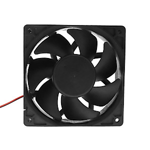Micro Trader Black Cooling Fan DC 2Pin Bearing Ball 12V 0.8A 120x120x38mm with CE for PC