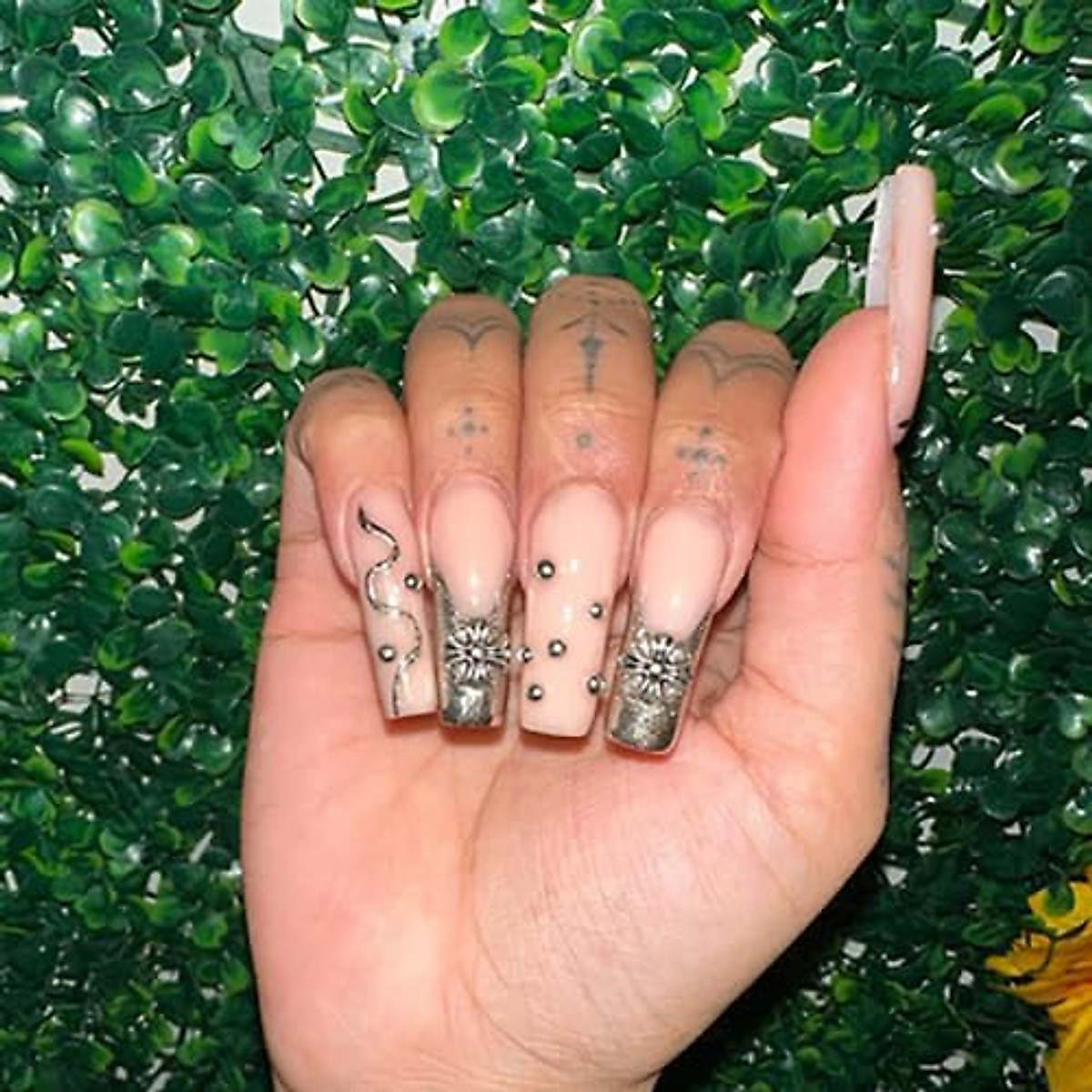 Chenkou Craft 3000PCS 1 Box Silver Round Flatback Imitation Half Pearls Bead Loose Beads Gem (Silver Half Ball)