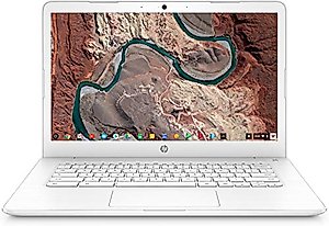 HP Chromebook 14, 14" Full HD Touchscreen Display, Intel Celeron N3350, Intel HD Graphics 500, 32GB eMMC, 4GB SDRAM, B&O Play Audio, Snow White, 14-ca052wm