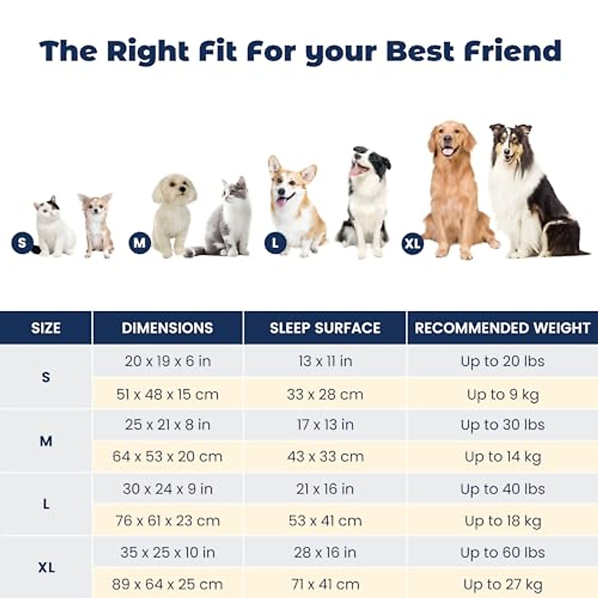 Miguel Removable Washable Dog Bed for Medium Dog Easy Clean - Rectangle Pet Bed for Large Cats with Zipper Cover Bolster Cuddle Puppy Bed with Supportive Side Wall Slip-Resistant Bottom, Blue 30 Inch