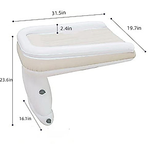 GTDSAOZG Airplane Bed for Toddler,Inflatable Airplane Bed for Kids, Flyaway Kids Bed Airplane,Inflatable Toddler Travel Bed,Fits Most Airplane Economy Seats, Hand Pump and Carry Bag Included