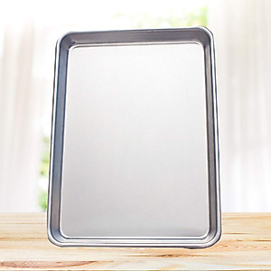 Luxshiny Metal Baking Tray Chef Oven Cake Tray Dessert Bakery Pan Broiling Pan for Oven Kitchen Oven Pan Cake Baking Dish Broiler Pan for Oven Cookie Baking Pan Accessories Bakeware