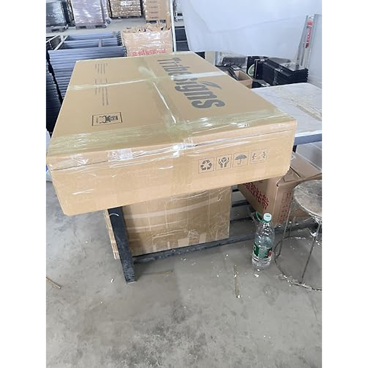 Tribesigns 69" Tall Bookshelf, Industrial 6-Tier Etagere Bookcase, Freestanding Open Book Shelves, Wood Storage Display Shelving Unit with 9 Open Shelves for Home Office, Rustic Brown