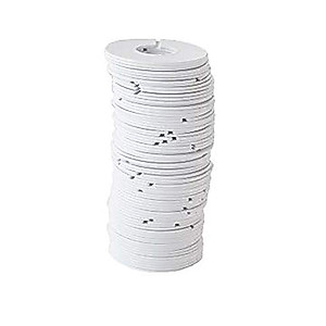 NAHANCO CWHTBLANK100, White Round Clothing Size Dividers, Blank, Model Number: CWHTBLANK50
