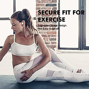 XTREMTEC True Wireless Earbuds Bluetooth Earbuds Noise Cancelling Bluetooth Headphones for iPhone/Android Small Earbuds with Mic Waterproof Cordless in-Ear Earphones Deep Bass Sound Headsets (White)