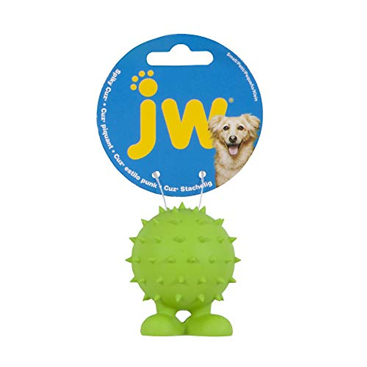 JW Pet Spiky Cuz Assistant Toy, Small, Multicolor,31302