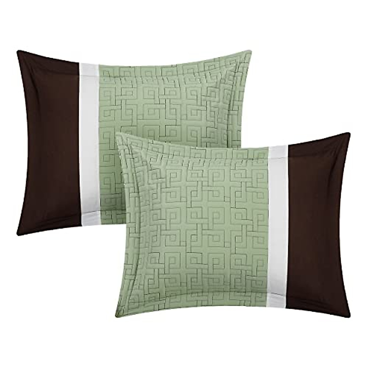 Chic Home Pisa 16 Piece Bed in a Bag Comforter Set, King, Brown,CS1131-AN