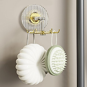 Alipis 2Pcs Kitchen Utensil Hanger with 6 Hooks 360° Rotating Utensils Hanging Rack No Drilling Top Mounted Tableware Holder for Cabinet Wall Home