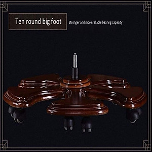 WYKDL High-Back Leather Executive Swivel Adjustable Swivel Office Desk Chair with Armrests Lumbar Support Desk Ergonomic Chair Chair Home Office Chair Reclining Swivel Chair Boss Chair