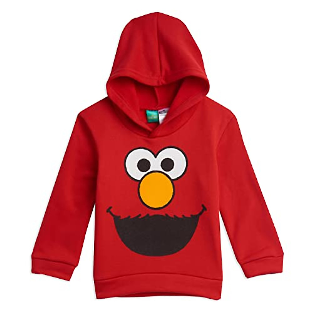 Sesame Street Elmo Toddler Boys Fleece Pullover Hoodie & Jogger Pants Set Red/Gray 2T