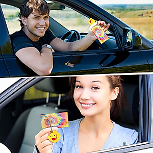 150 Pieces Rubber Ducks and Strings Small Rubber Duck with Duck Tags Mini Rubber Duck for SUV Greeting Card Toy Game Decorations Presents