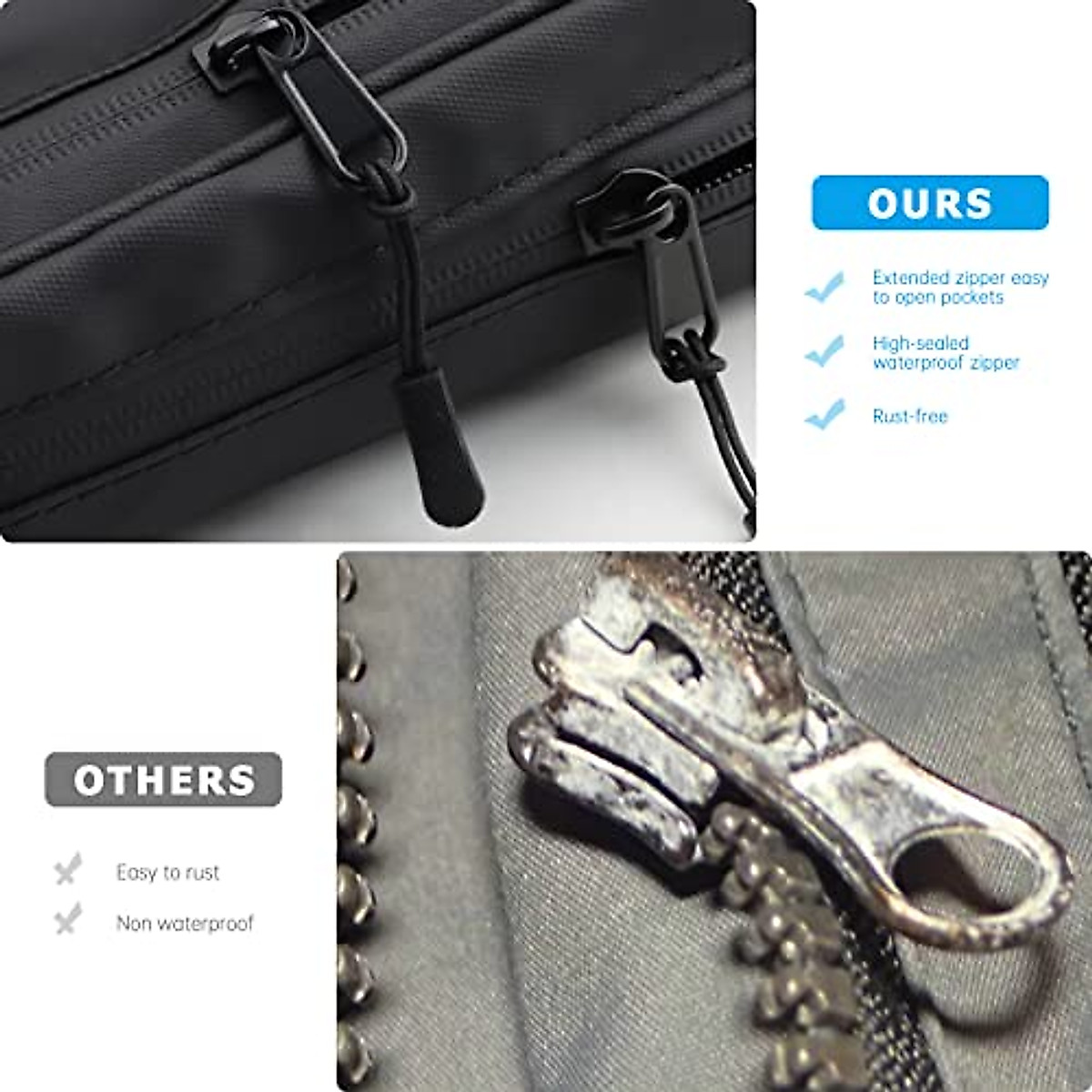 MARCHFA UTV Roll Bar Triangle Storage Bag Compatible for Most UTV Road and Mountain Bikes Accessories Waterproof Bike Bag Organizer UTV Storage (2)