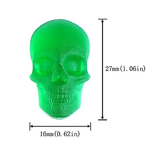 Arichmark 3D Skull Shaped Ice Cube Molds Flexible Food Grade Silicone DIY Ice Tray for Kitchen Novelty Ice Maker for Wine Cocktail
