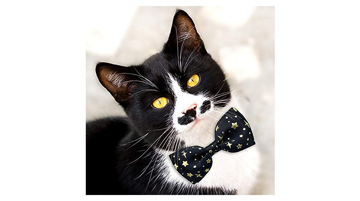 Pohshido Cat Collar with Bow Tie - 2 Pack