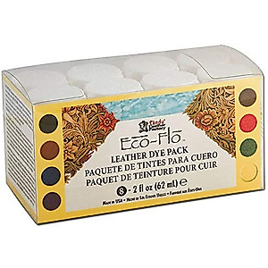 Tandy Leather Eco-Flo Leather Dye Pack 2650-05 Plus E-Book
