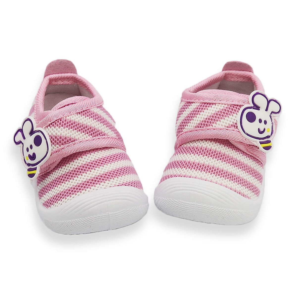 WILLFUN Toddler Squeaky Shoes Baby Boy Girl First-Walking Sneakers Infant Soft Sole Little Kid Trainers for 0-3-Year-old First Walkers(5 Toddler)