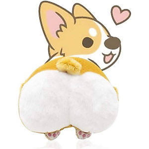 CN'Dragon Toys Corgi Cute Butt Throw Pillow Animals Stuffed Toy