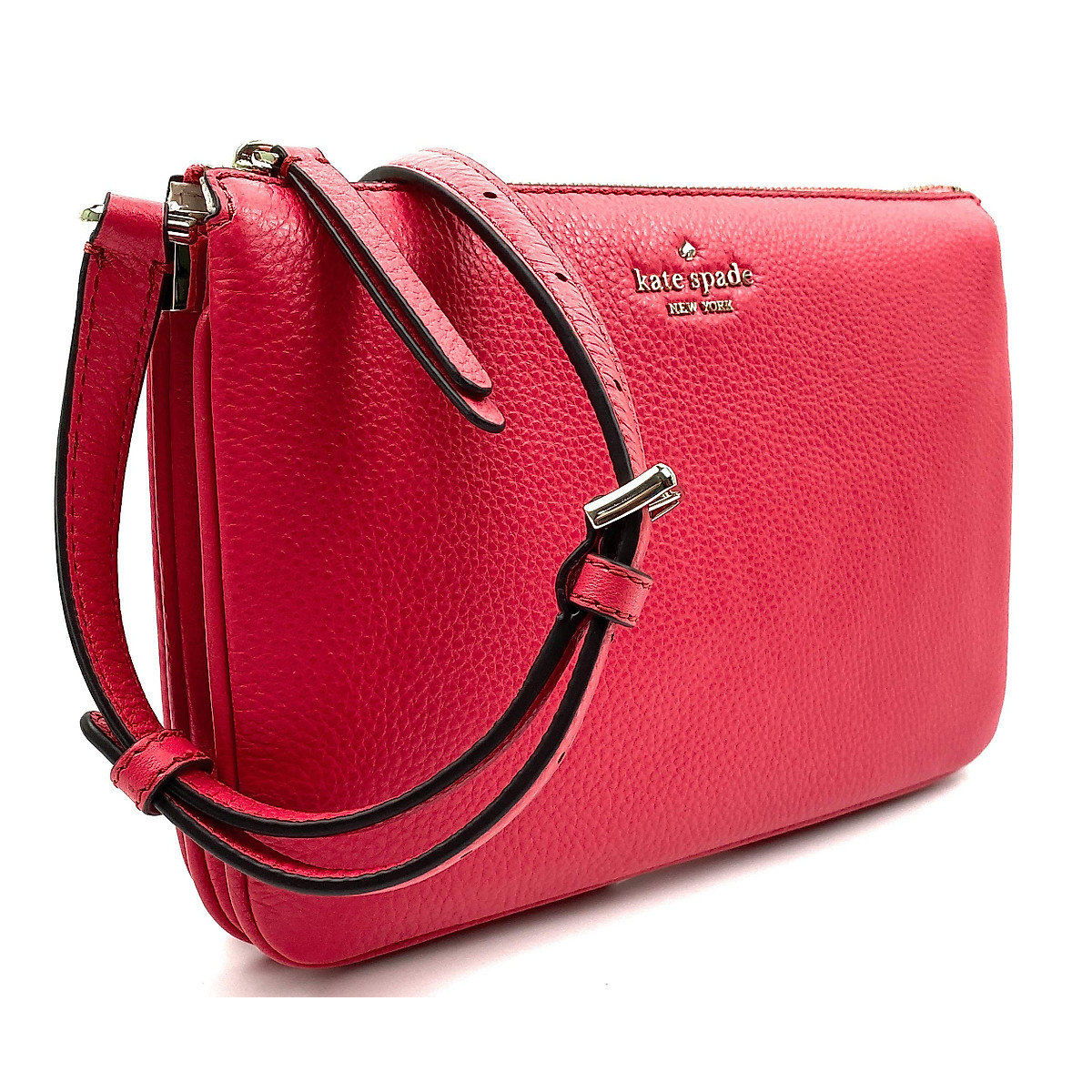 Kate Spade New York Triple Gusset Crossbody (Stop light)