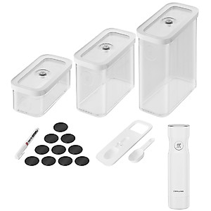 ZWILLING Fresh & Save Cube Box Food Storage Container, 5 pc, Clear