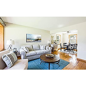 Beach Decor Ocean Decor Beach Wall Art Pictures for Bedroom Living Room Office Beach Wall Decor Ocean Decorations Framed Wall Art Bathroom Paintings Canvas Wall Art Sunshine Sea Waves Artwork 20"X40"