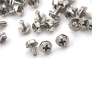 Screw PC Case Hard Drive Motherboard Mounting Screws for Motherboard PC Case CD-ROM Hard Disk Toothed Hex 6/32 Computer 100pcs