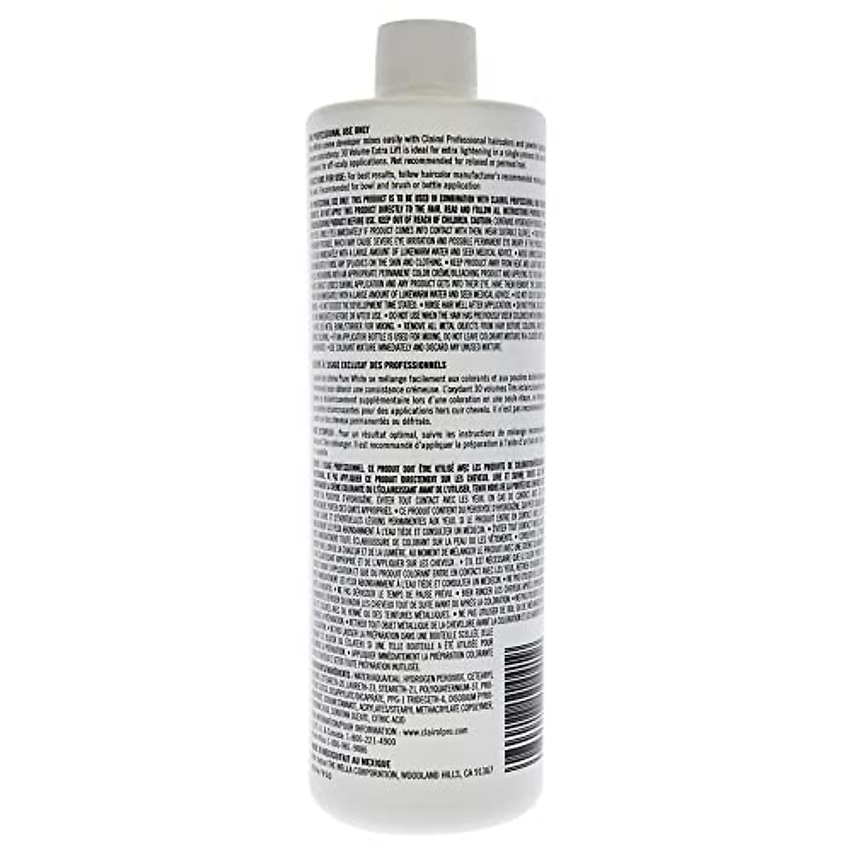 Clairol Professional Pure White 30 volume Crème Developer, 16 oz (Pack of 2)