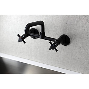 Kingston Brass KS423MB Concord Kitchen Faucet, Matte Black