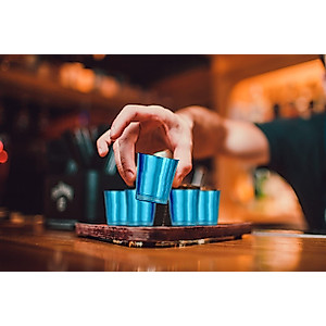 DecorRack 2 Oz Neon Shot Glasses, Plastic Shot Cup, Disposable Party Cups, Mini Cups Shot Glasses (48 Pack)