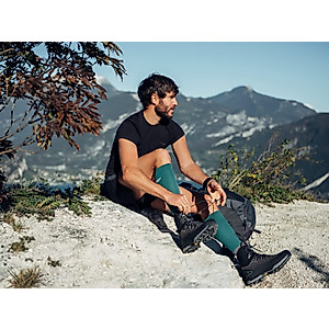 CEP Men's Merino Wool Hiking Tall Knee High Compression Socks, Stonegrey/Grey, Men, III