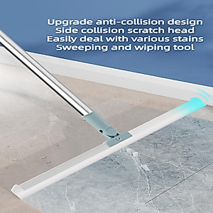 Floor Scraper, Magic Broom, Sweeping Silicone Floor, Cleaning Broom, Bathroom, Toilet, Multi-Function Wiper to Sweep Hair