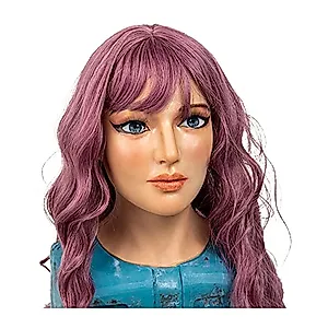 GOSHIMER Alice Silicone Female Mask Halloween Headwear Mask For Crossdressers Cosplay Crossdressing